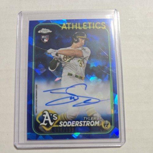 2024 Topps Chrome Sapphire Tyler Soderstrom Autograph /199 Rookie Card ...