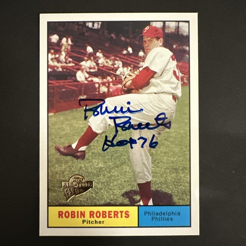 2003 Topps Fan Favorites Robinson Roberts Autograph TTM Phillies | eBay