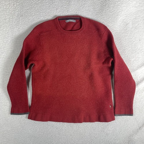 Smartwool Sweater Womens Large Red Merino Wool Crew Neck Pullover | eBay
