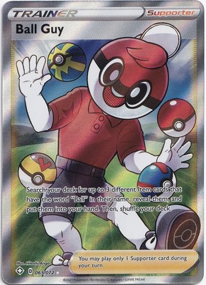 Pokémon Ball Guy Full Art Shining Fates 065/072 NM Englisch | eBay.de