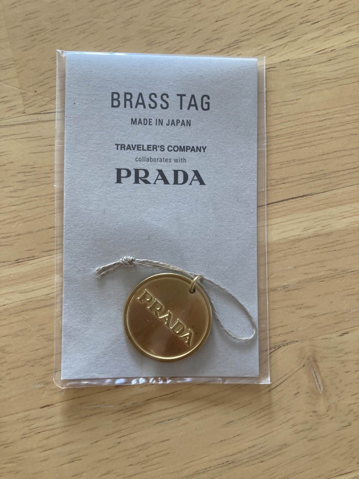 Traveler's Notebook PRADA Company Collaborates Notebook Brass Tag New ...