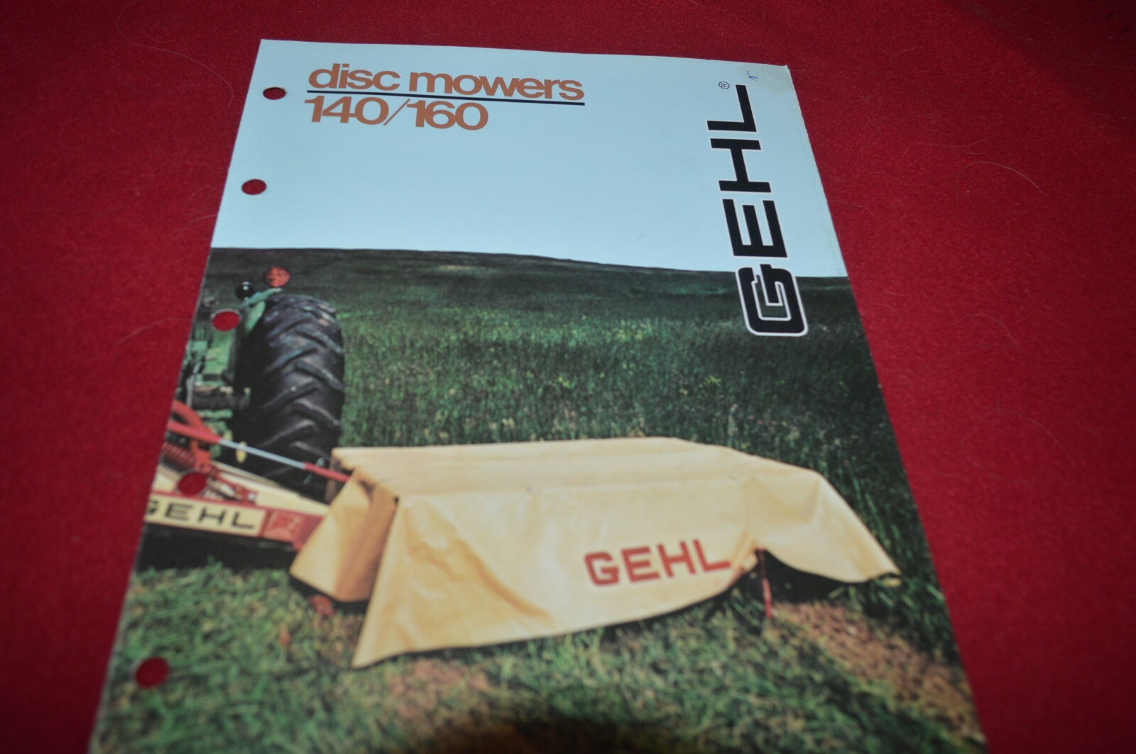 Gehl 140 160 Disc Mower 1080 Discbine for 1979 Dealers Brochure AMIL15 ...