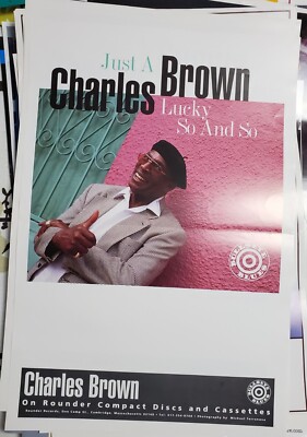 CHARLES BROWN Vintage Promo Poster | eBay