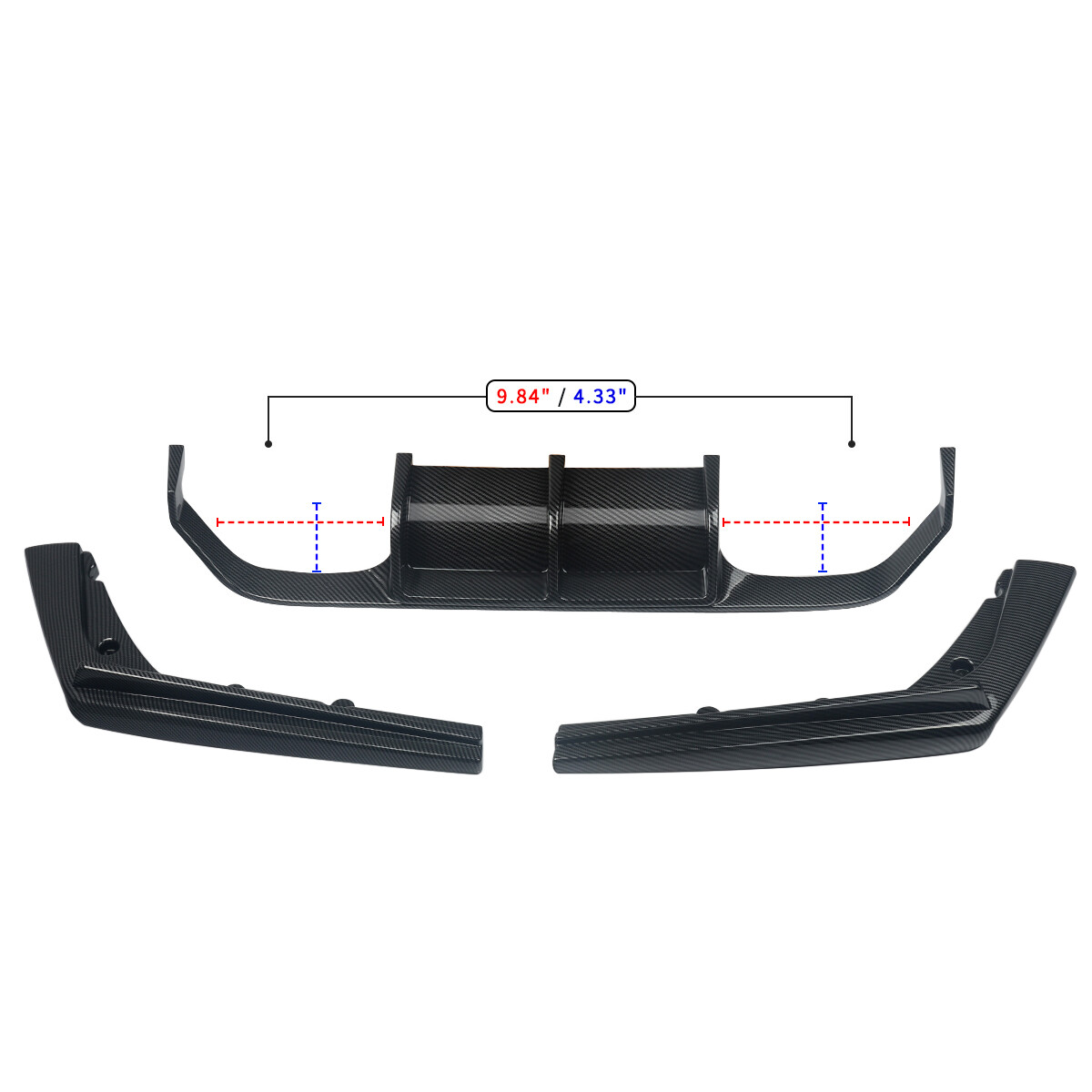 PSM Style Rear Bumper Diffuser For BMW M3 M4 F80 F82 F83 2015-2020 ...