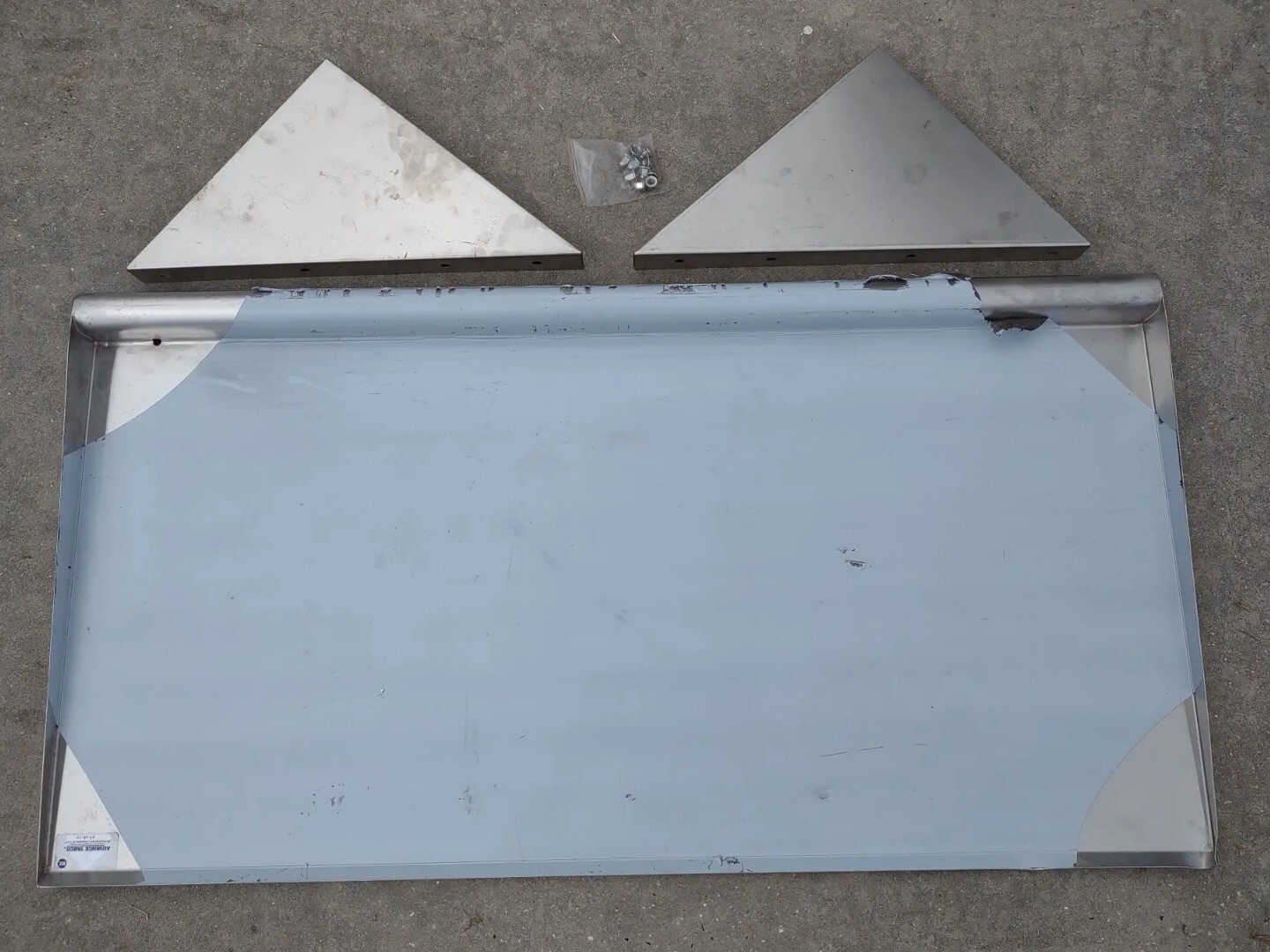 Advance Tabco DT-6R-12 42" Wall Mounted Solid Sorting Shelf Stainless ...