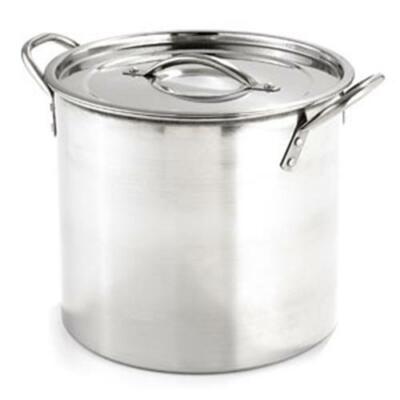 Stainless Steel 8 Qt Quart Stock Pot with Lid Cover Cookware Large Pan ...