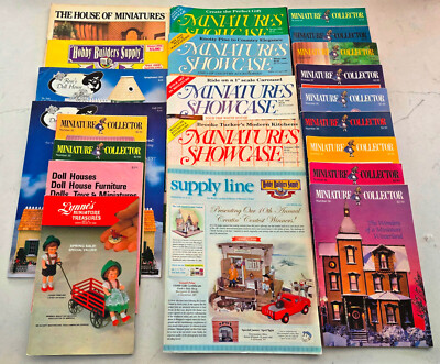 MINIATURE COLLECTOR/MINIATURES SHOWCASE Vintage Miniature Catalogs Lot ...