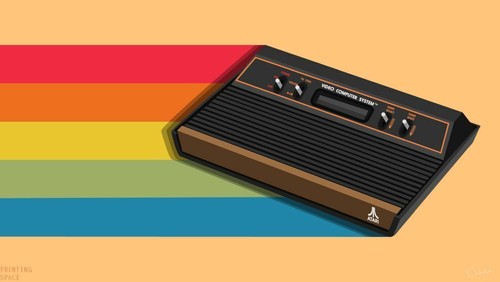 527166 ATARI Classic Retro Vintage Arcade Atari Sega 36x24 WALL PRINT ...