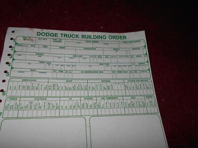 1975 1976 1977 1978 1979 1980 DODGE TRUCK / RAM BROADCAST BUILD ...