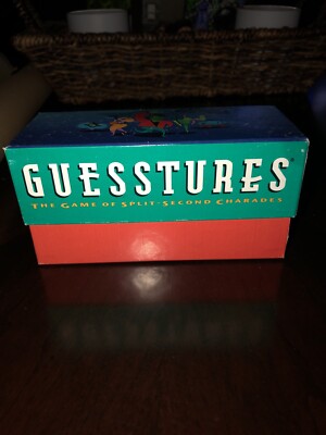 Replacement Cards With Box for GUESSTURES 1990 Milton Bradley Parts ...