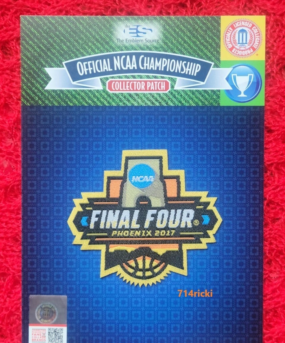 2017 NCAA Men's Final Four Patch Gonzaga South Carolina Oregon North ...