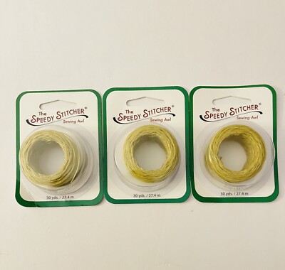 3 Pack Speedy Stitcher BTH160 Polyester Thread Fine Skein 30 Yard ...