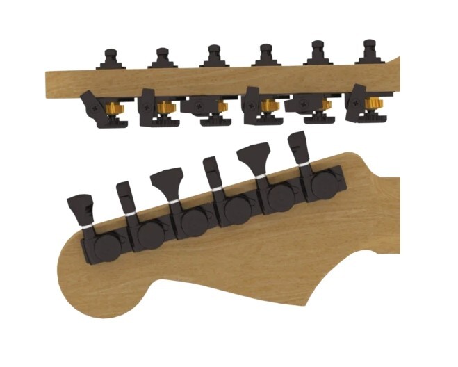 Hipshot Grip-Lock Open Guitar Tuner Upgrade Kit Bass-side Stag Qty-6 ...