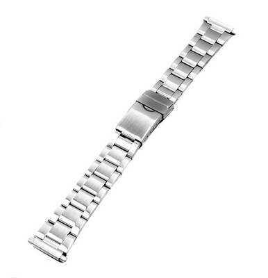 Stainless Steel Watch Band 16-22mm Adjustable End Links Double Lock ...