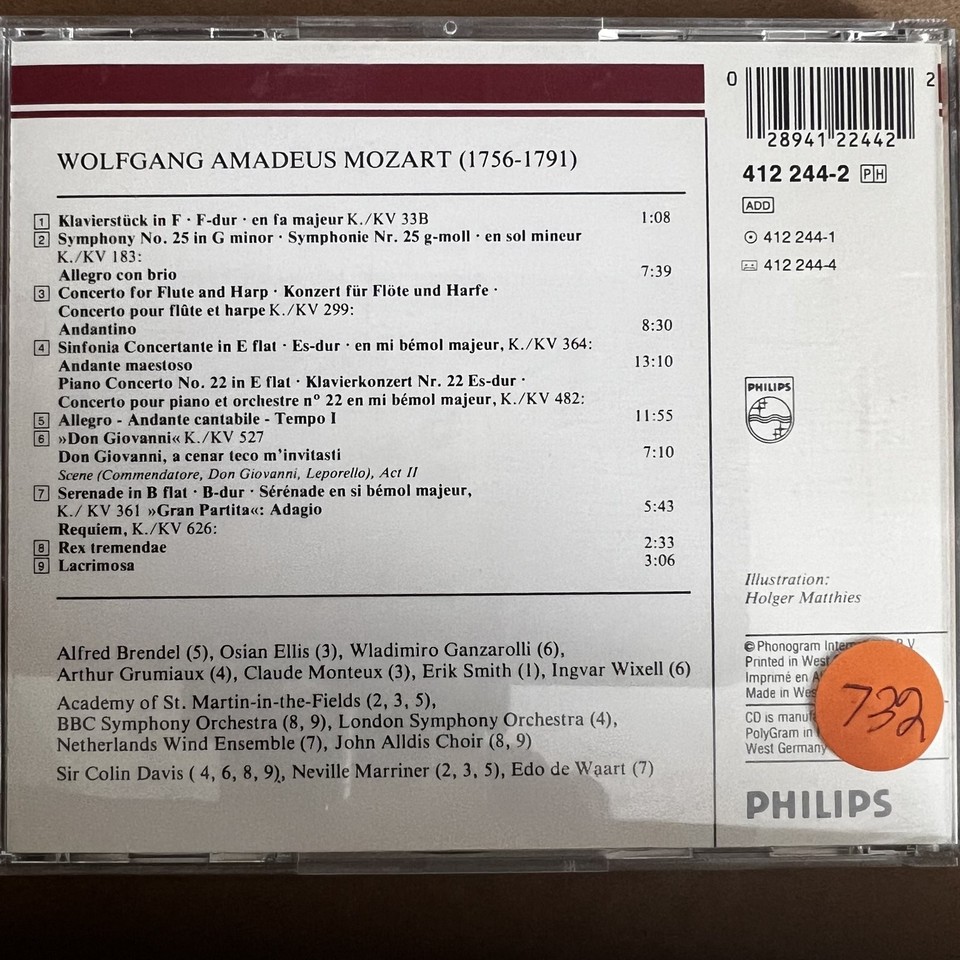 Mozart - The Best of CD 1988 Classics Philips Classical | eBay