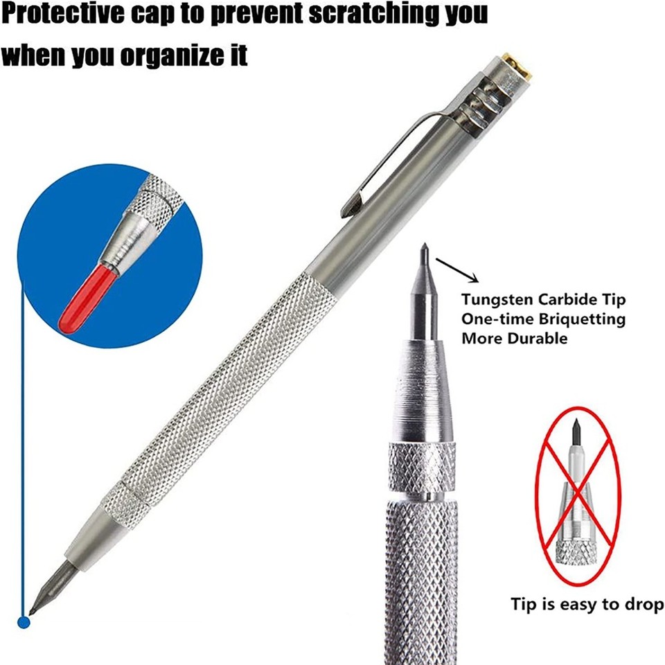3Pack Scribe Tool with Magnet,Tungsten Carbide Scriber with 20 ...