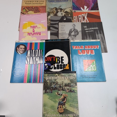 Lot 12 Vintage Choir-Choral-Christian Church Worship Song Sheet Music ...