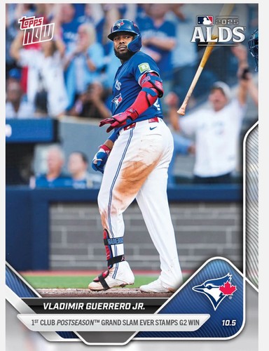 Vladimir Guerrero Jr. ALDS Grand Slam 2025 MLB Topps NOW Card #827 Presale | eBay