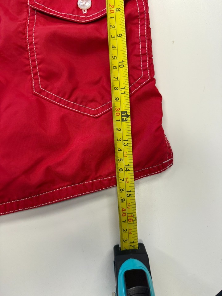 Birdwell Beach Britches Size 31 Red Surf "Guard" Lifeguard Shorts, Red ...