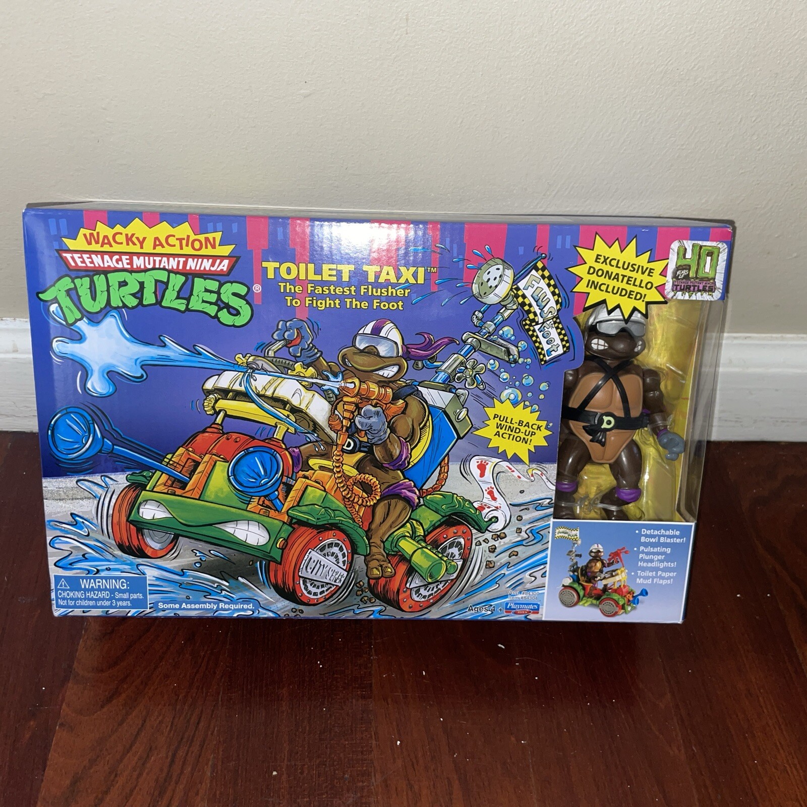 In Hand Teenage Mutant Ninja Turtles Tmnt TOILET TAXI & DONATELLO Playmates