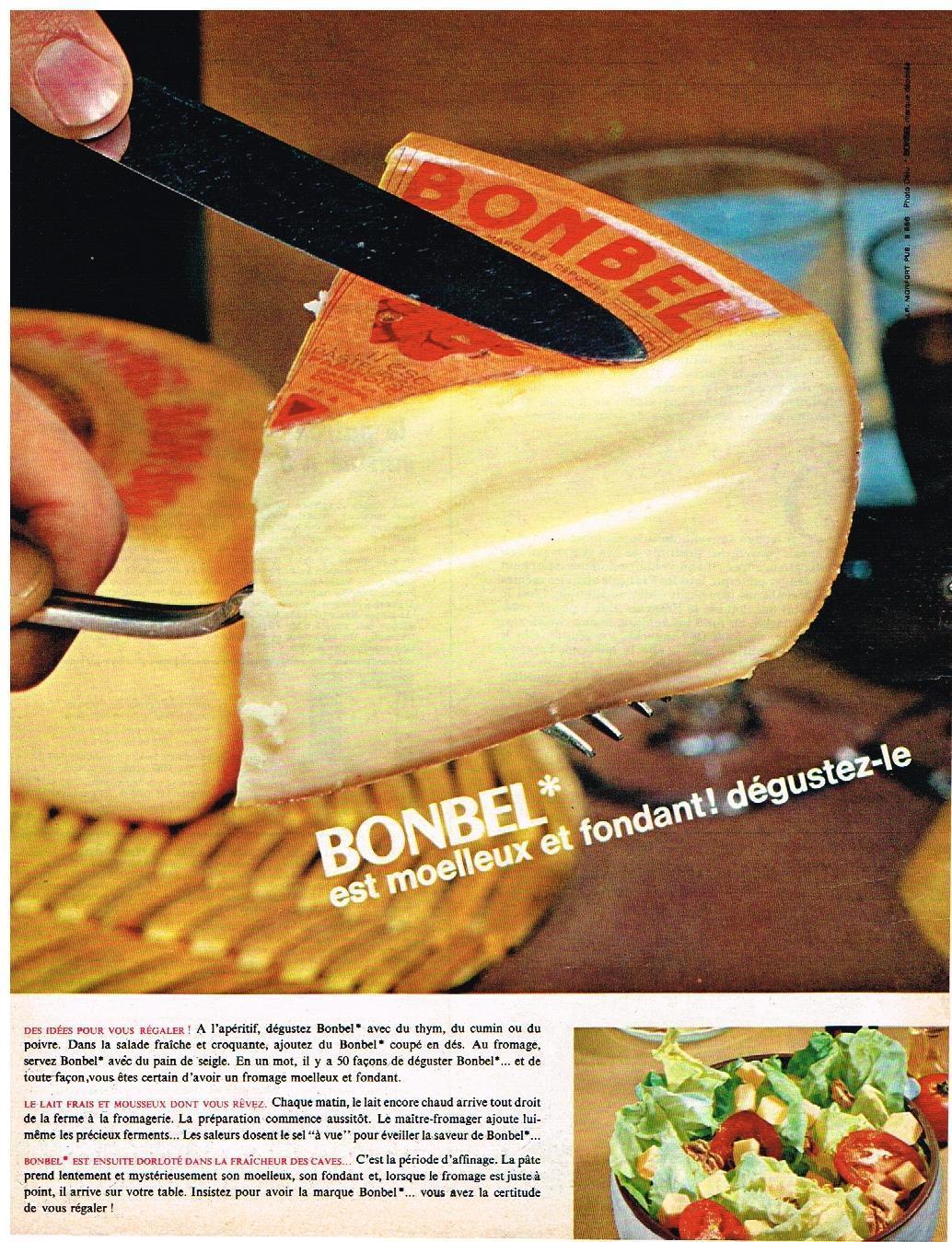 PUBLICITE ADVERTISING 0105 1964 BONBEL le fromage moelleux & fondant | eBay