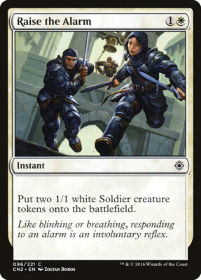 MTG Raise the Alarm Conspiracy Take the Crown 096/221 Common Near Mint ...