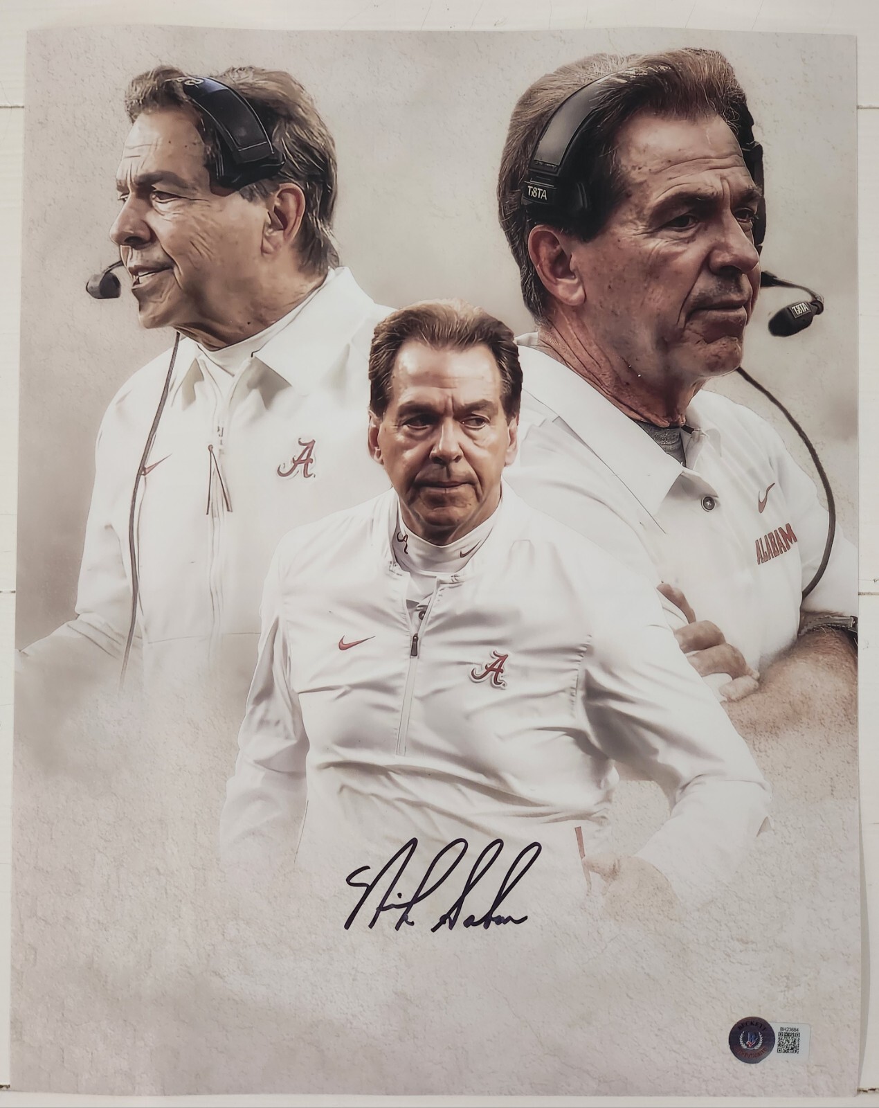 Nick Saban | Autographed Football Memorabilia & NCAA Merchandise