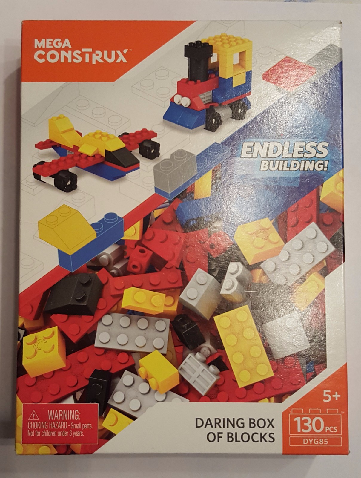 Mega Construx Blocks Endless Building Daring Box Of Blocks 130 Pcs ...