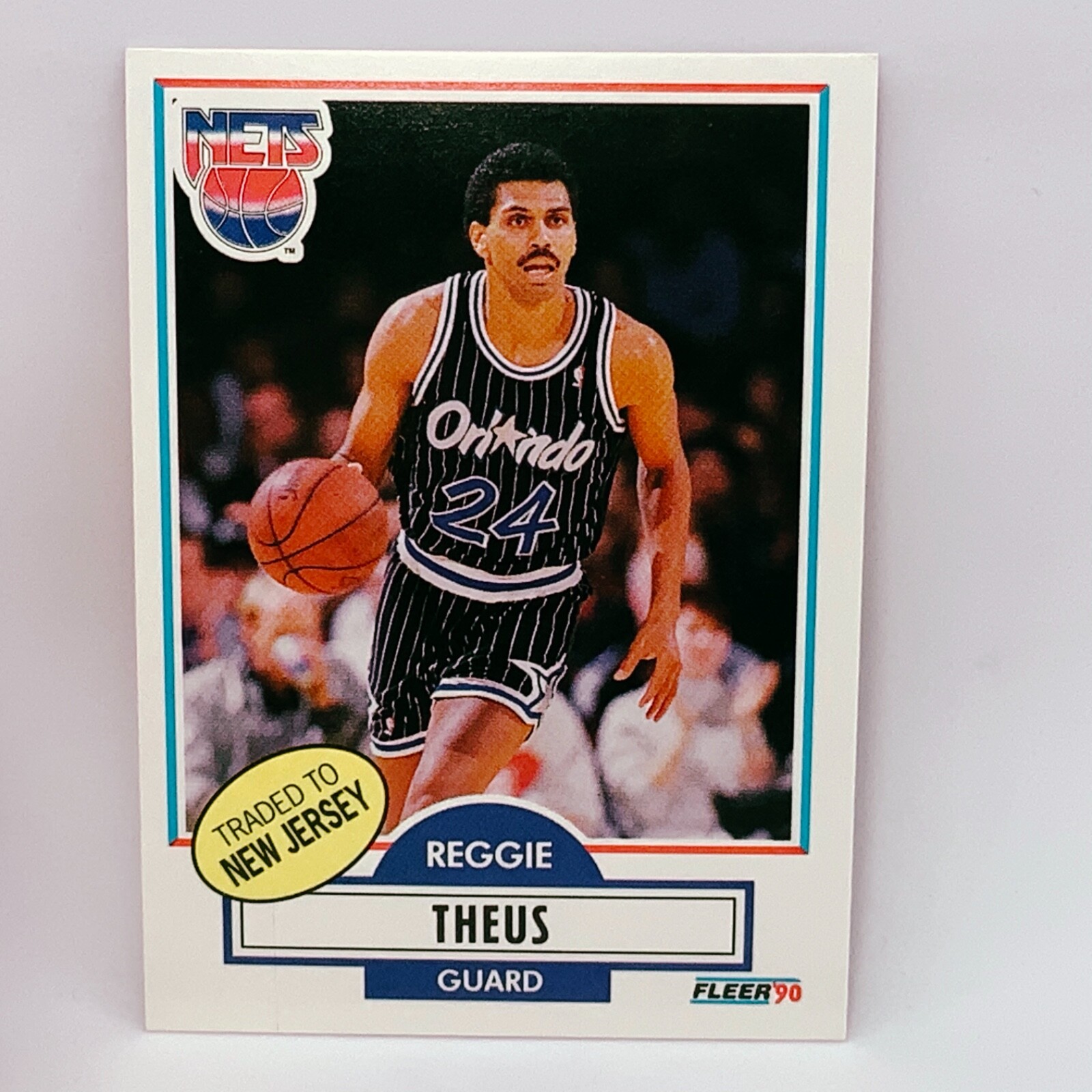 Fleer 90 NBA Basketball Card #136 Reggie Wayne Theus - Brooklyn Nets ...