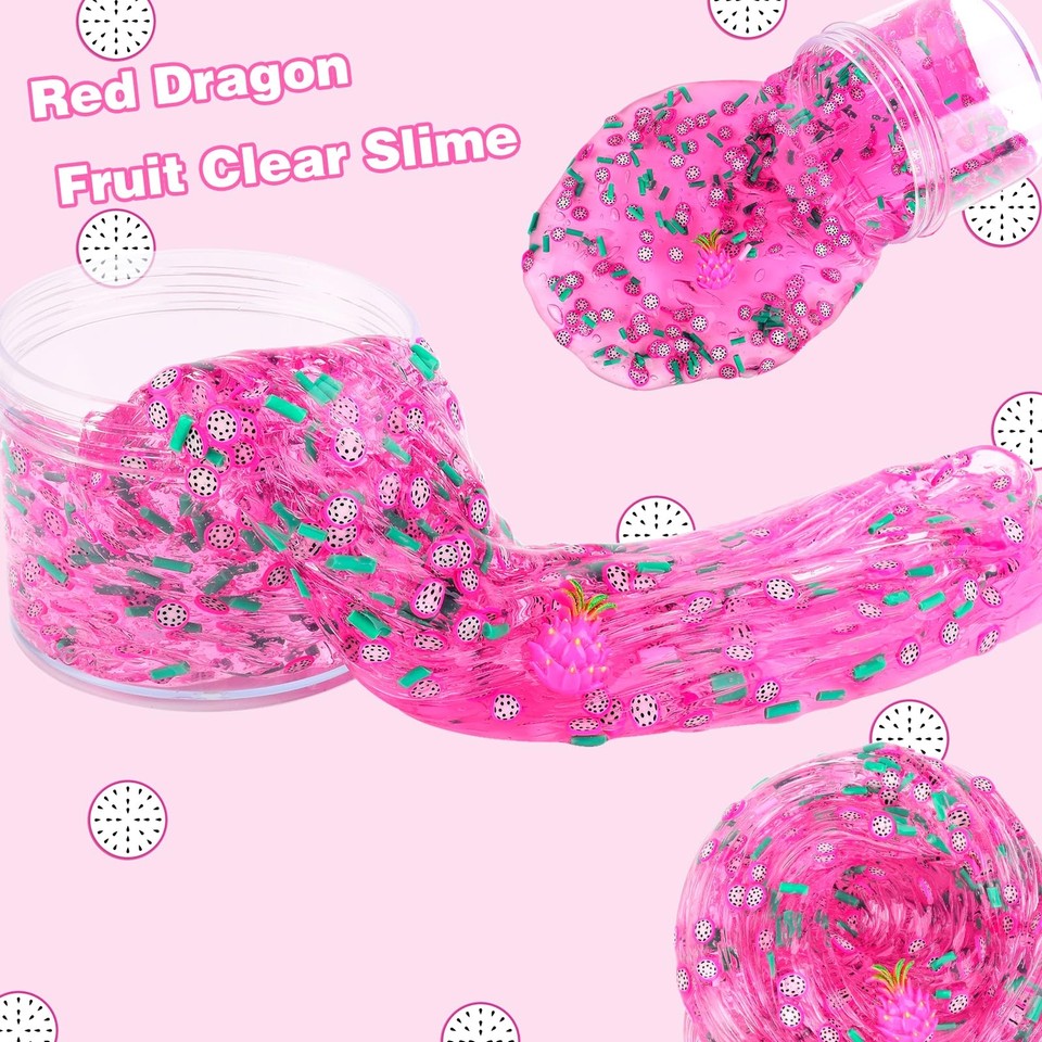 5 Pack Crystal Clear Slime Kit DIY Crunchy Slime Toy for Kids Super ...