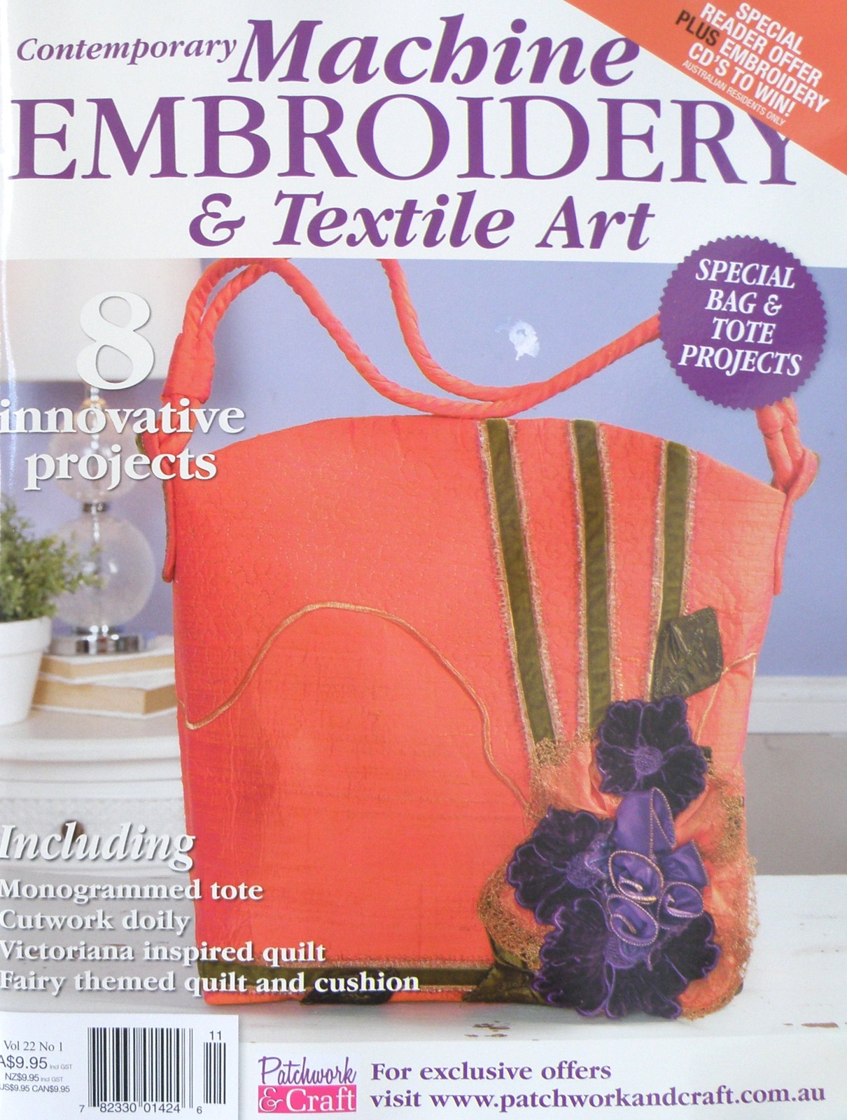 Machine Embroidery & Textile Art Magazine Volume 22 No 1 | eBay