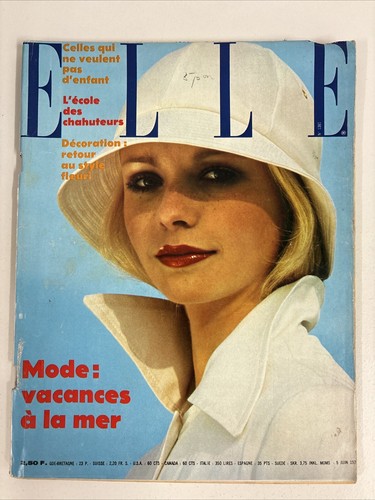 Elle Magazine June 1972 French Sartorial Fashion Beauty Vintage 70s ...