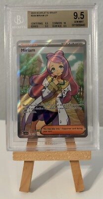 Miriam 238/198 Trainer Full Art Scarlet & Violet Pokemon BGS 9.5 GEM ...