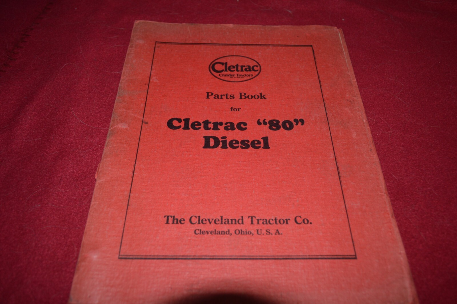 Cletrac 80 Diesel Crawler Tractor Dealer's Parts Book GDSD8 | eBay