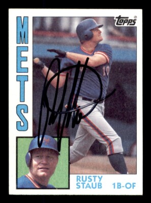1984 Topps Baseball #430 Rusty Staub Signed Auto Autograph (no COA) | eBay