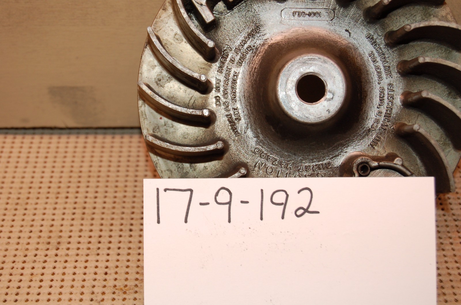 Jacobsen Sno Burst snow blower flywheel FIG 1001 | eBay