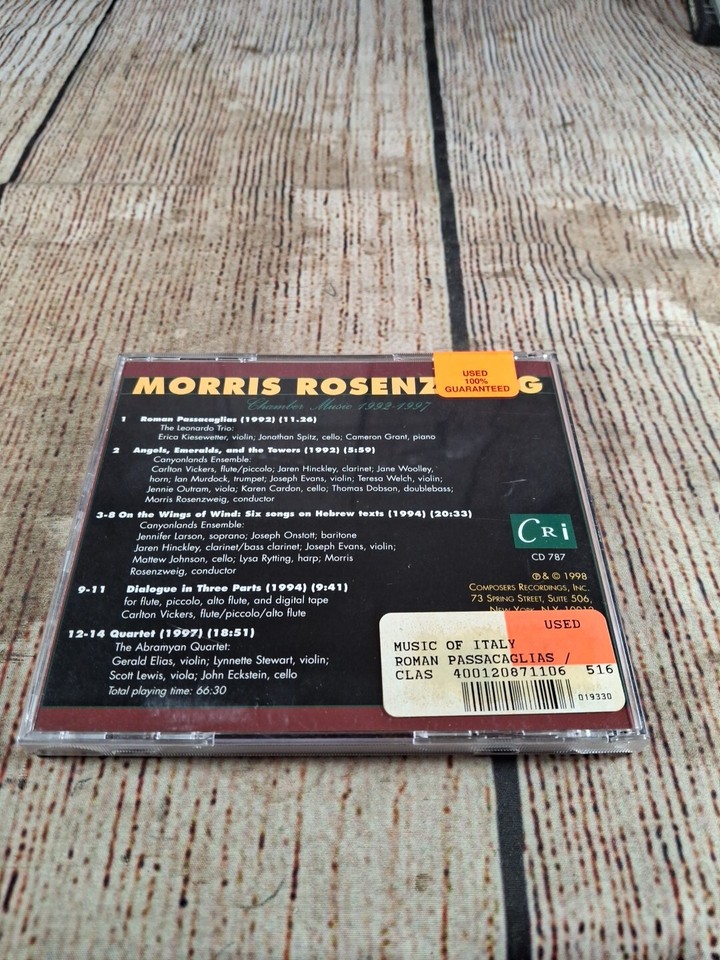 Morris Rosenzweig Cd | eBay