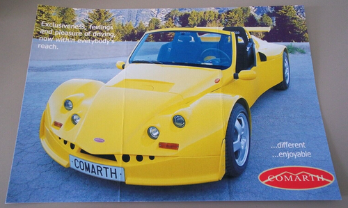 Prospekt/brochure + Price List COMARTH S1 Roadster (Spain/Spanien ...