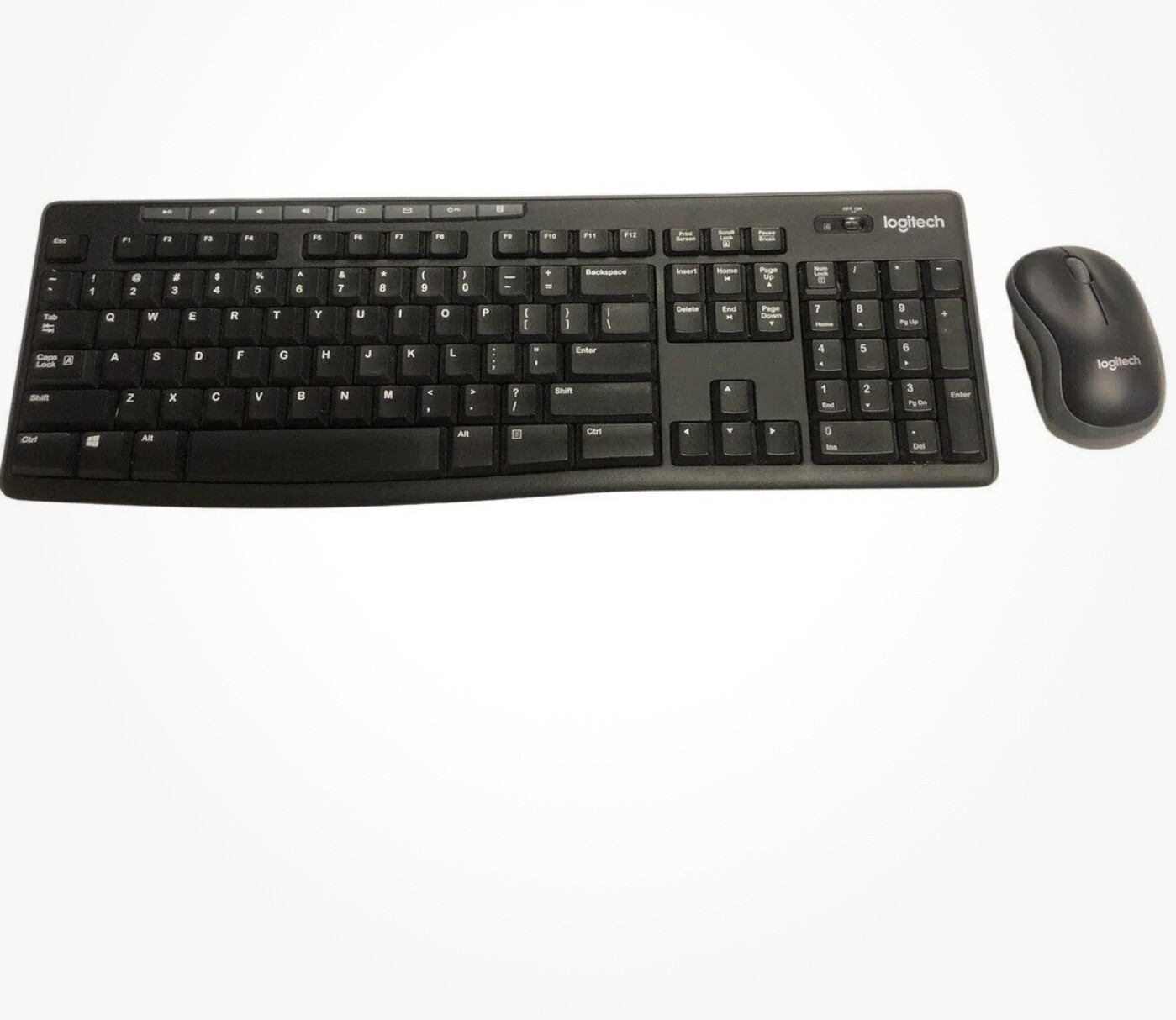 Logitech K270 Wireless Keyboard 820-006477 w/ Receiver and Wireless ...