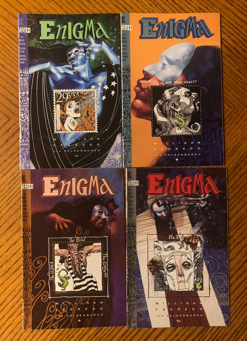 DC Vertigo Comics Enigma 1993 Lot 1, 2, 3, 4 Peter Milligan NM or ...