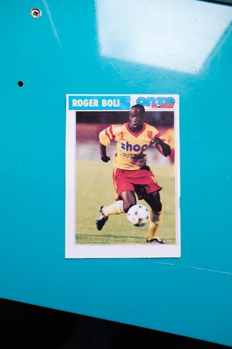 ROGER BOLI IVOIRIEN LENS ONZE MONDIAL FICHE 1991 FRANCE FOOTBALL | eBay