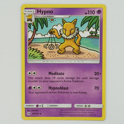 Hypno 60/149 Uncommon Sun & Moon Pokemon Card | eBay