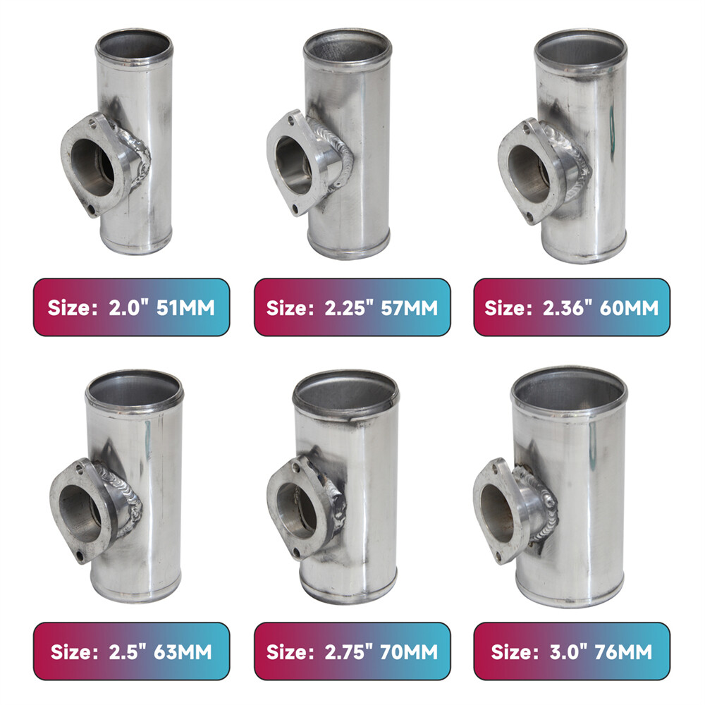 Type-RS 10PSI Blow Off Valve BOV 3" 76mm Flange Pipe Adapter Silicone ...
