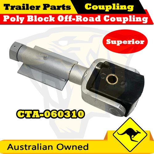 Superior Poly Block Off-Road Coupling Trailer Hitch Weld On Type-3000kg ...