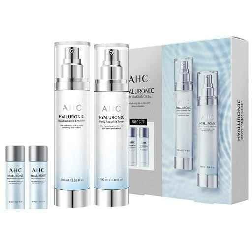 AHC HYALURONIC Dewy Radiance Set, Moisturizing,Korean Cosmetics ...
