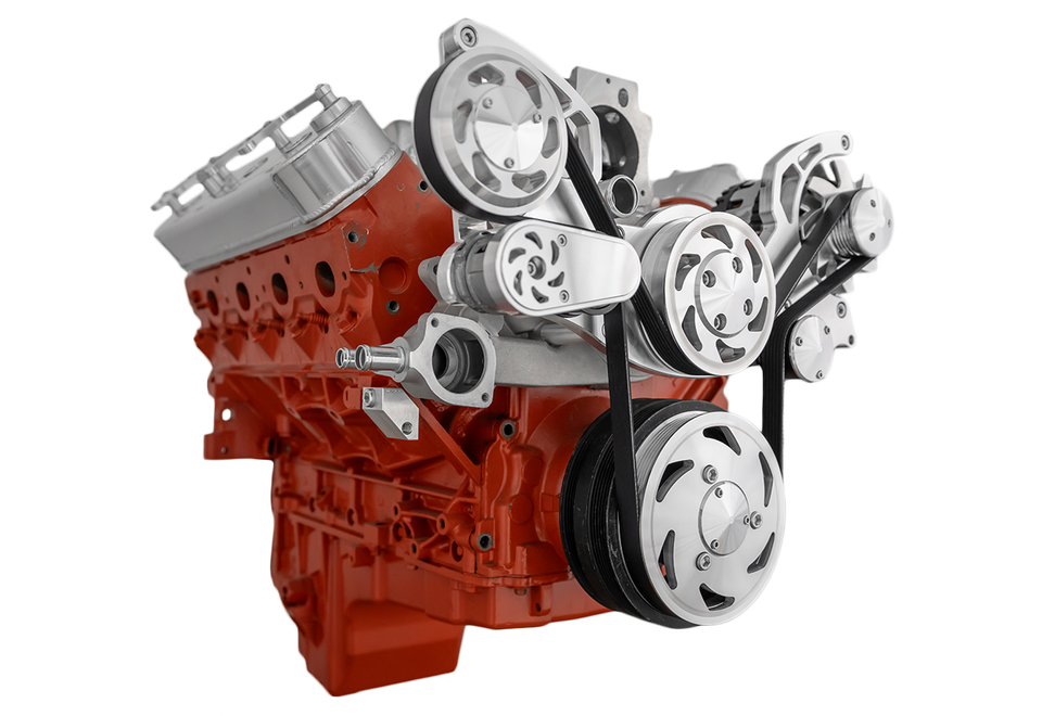 Chevy LS LS1 LS2 LS3 Serpentine Pulley Kit Alternator Only Camaro Style ...