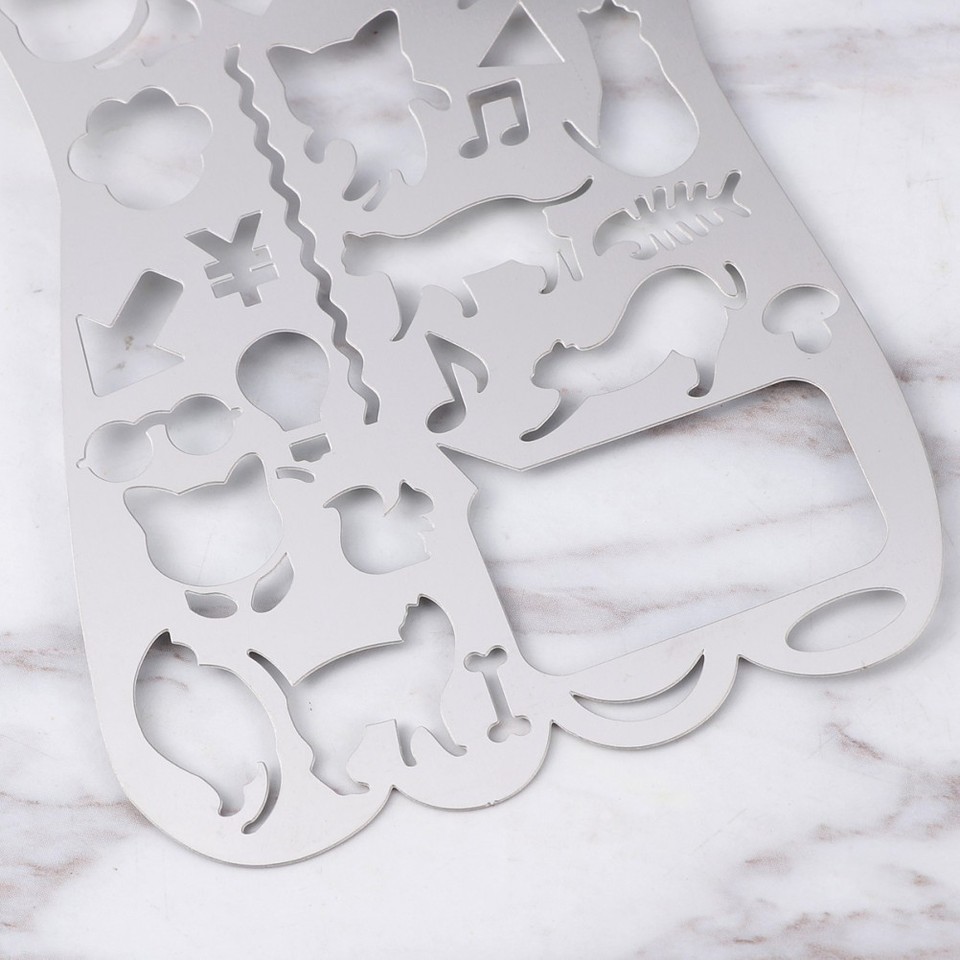 2 Pcs Stencils for Painting Steel Rulers Drawing Templates | eBay UK