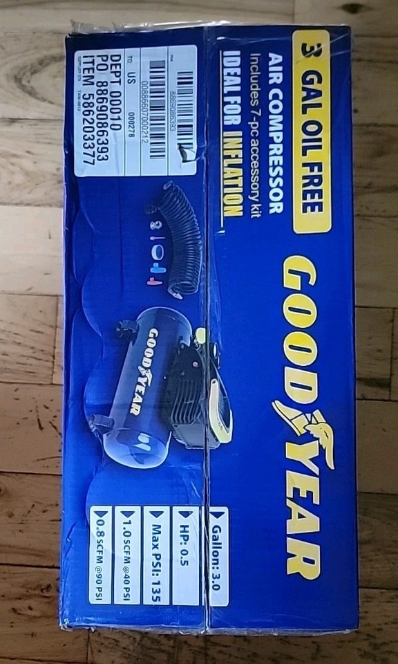 Goodyear 3 Gallon Air Compressor