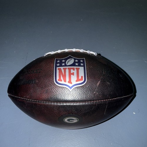 Wilson NFL Green Bay Packers Leather Football Brown Official Ball | eBay