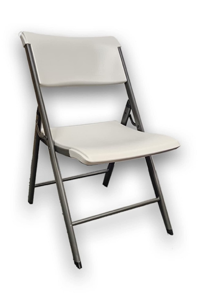 Lifetime Commercial Grade Contemporary Folding Chair, Almond (4 Pack ...